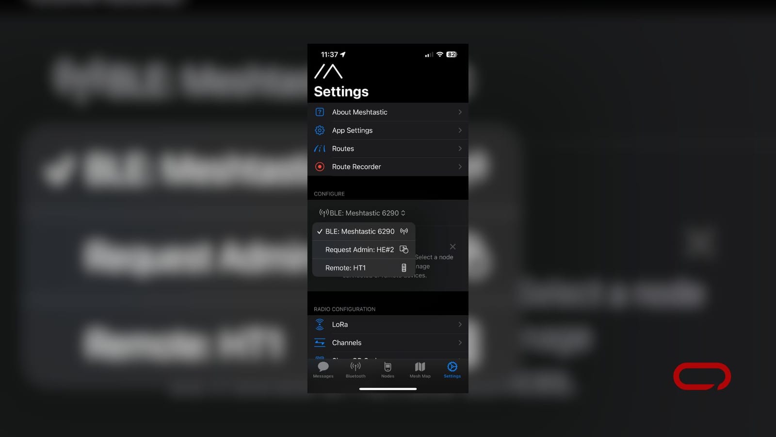 Remote Control Your Meshtastic Node Using Your Phone Through Mesh